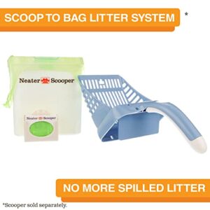 Neater Pet Brands Neater Scooper Scoop-to-Bag Cat Litter System Refill Bags (90 Count, Green)