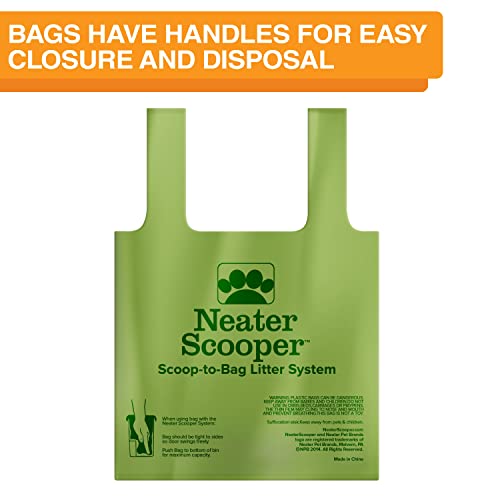 Neater Pet Brands Neater Scooper Scoop-to-Bag Cat Litter System Refill Bags (90 Count, Green)