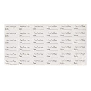 36 Pack Egg Cartons Bulk Holds 10 Chicken Eggs with Date Labels, Clear Plastic Tray