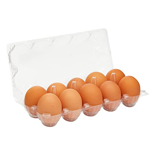 36 Pack Egg Cartons Bulk Holds 10 Chicken Eggs with Date Labels, Clear Plastic Tray