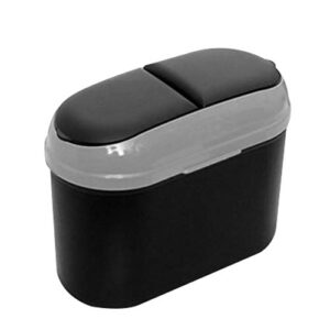 storage container stylish dual side lid car vehicle plastic trash can garbage bin storage box