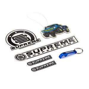 Supreme Suspensions - Universal Heavy-Duty Multi-Function Hitch Skid Plate Compatible with 2" Hitch Receivers | Includes 1x 3/4" D-Ring Shackle with Isolators - Black