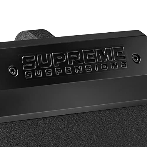 Supreme Suspensions - Universal Heavy-Duty Multi-Function Hitch Skid Plate Compatible with 2" Hitch Receivers | Includes 1x 3/4" D-Ring Shackle with Isolators - Black