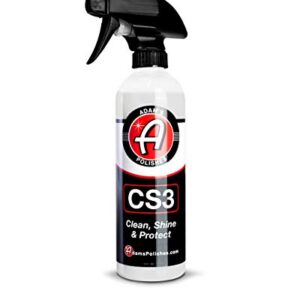 Adam’s CS3 (16oz) - Ceramic Spray Coating That Cleans, Shines & Protects | Top Coat Car Wash Polish & Paint Protectant Stronger Than Car Wax | RV Boat Motorcycle Car Detailing Waterless Wash Cleaner