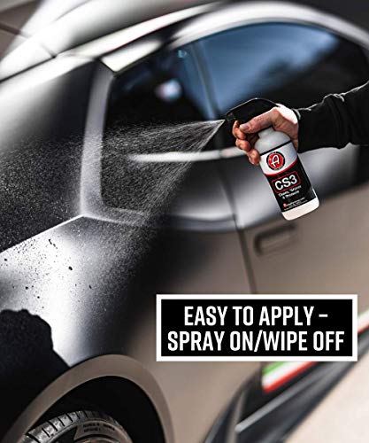 Adam’s CS3 (16oz) - Ceramic Spray Coating That Cleans, Shines & Protects | Top Coat Car Wash Polish & Paint Protectant Stronger Than Car Wax | RV Boat Motorcycle Car Detailing Waterless Wash Cleaner