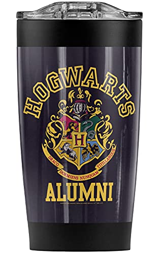 Logovision Harry Potter Alumni Crest Stainless Steel Tumbler 20 oz Coffee Travel Mug/Cup, Vacuum Insulated & Double Wall with Leakproof Sliding Lid | Great for Hot Drinks and Cold Beverages