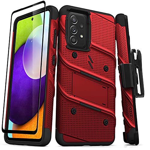 ZIZO BOLT Series Galaxy A52 5G Case Red & Black