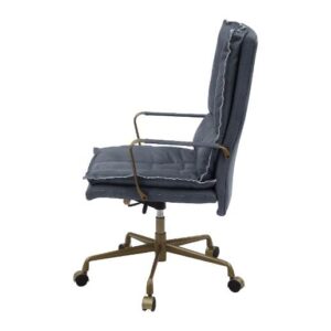 Acme Furniture Tinzud Office Chair, Gray Leather