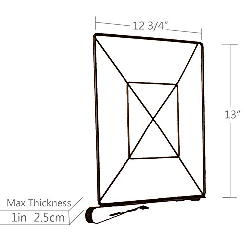 BUOOKCY 4 Pack 13 Inches Tall Shelf Dividers for Closet&Office&Pantry&Garage, Heavy New & Improved(Black,Wire Metal)