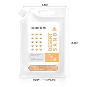 BUCATSTATE Hamster Bath Sand Dust Free, 5.5lb/2.5kg Desert Sand Bath or Potty Litter Sand for Chinchillas Gerbil Mice Degu Reptiles and Other Small Animals