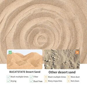 BUCATSTATE Hamster Bath Sand Dust Free, 5.5lb/2.5kg Desert Sand Bath or Potty Litter Sand for Chinchillas Gerbil Mice Degu Reptiles and Other Small Animals