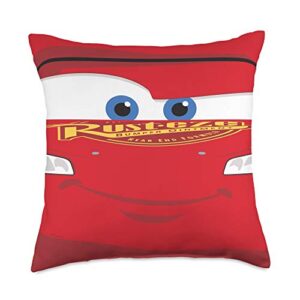 pixar disney cars lightning mcqueen throw pillow, 18x18, multicolor