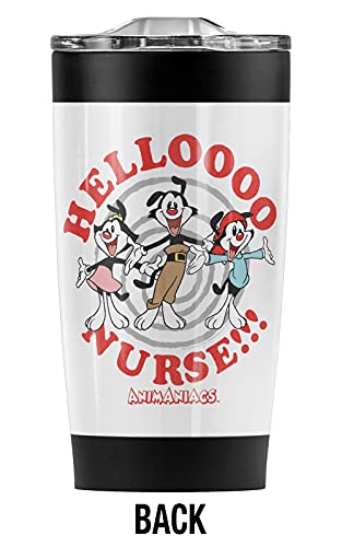 Logovision Animaniacs Hello Nurse Stainless Steel Tumbler 20 oz Coffee Travel Mug/Cup, Vacuum Insulated & Double Wall with Leakproof Sliding Lid | Great for Hot Drinks and Cold Beverages