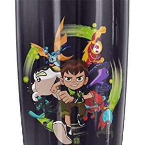 Logovision Ben 10 Hero Charge Stainless Steel Tumbler 20 oz Coffee Travel Mug/Cup, Vacuum Insulated & Double Wall with Leakproof Sliding Lid | Great for Hot Drinks and Cold Beverages