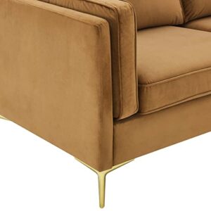 Modway Kaiya Sofas, Cognac