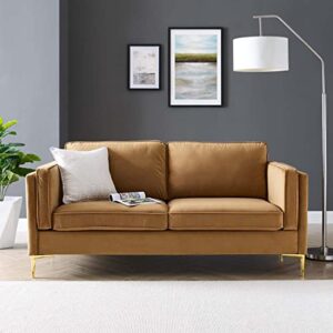 Modway Kaiya Sofas, Cognac