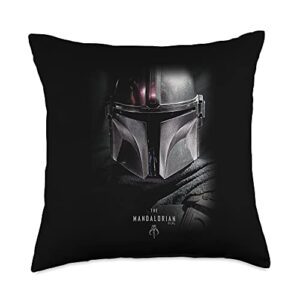 star wars: the mandalorian hero shot throw pillow