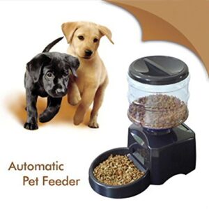 Pet Water Dispenser -Automatic Pet Food Feeder Programmable Animal Food Bowl Timed Auto Dispenser for Cat Dog Puppy Feeding 5.5L