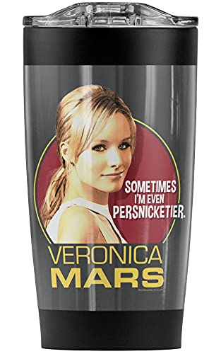 Logovision Veronica Mars Persnicketier Stainless Steel Tumbler 20 oz Coffee Travel Mug/Cup, Vacuum Insulated & Double Wall with Leakproof Sliding Lid | Great for Hot Drinks and Cold Beverages