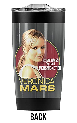 Logovision Veronica Mars Persnicketier Stainless Steel Tumbler 20 oz Coffee Travel Mug/Cup, Vacuum Insulated & Double Wall with Leakproof Sliding Lid | Great for Hot Drinks and Cold Beverages