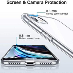 Phone Case for ZTE Blade X1 5G (6.5"), with [1 x Tempered Glass Protective Film], KJYF Clear Soft TPU Shell Ultra-Thin [Anti-Scratch] [Anti-Yellow] Case for ZTE Blade X1 5G - Transparent