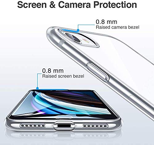 Phone Case for ZTE Blade X1 5G (6.5"), with [1 x Tempered Glass Protective Film], KJYF Clear Soft TPU Shell Ultra-Thin [Anti-Scratch] [Anti-Yellow] Case for ZTE Blade X1 5G - Transparent