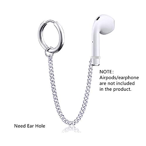 1 Pair (Need Ear Hole) Anti Lost Earring Strap Bluetooth Earphone Holders Accessories Unisex Anti-lost Earring Clip For AirPods Pro Earhooks-Style 6#