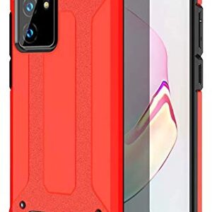 Lapinette Case with Samsung Galaxy Note 20 Ultra Shockproof - Case Galaxy Note 20 Ultra Heavy Duty - Armour Hybrid Protective Samsung Galaxy Note 20 Ultra Cover Double Layer Model Armor Red