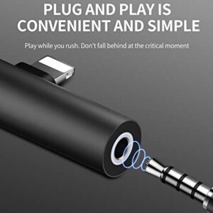 Headphone Adapter Compatible for Lightning to 3.5mm AUX Audio Jack and Charger Dongle Earphone Splitter Compatible for iPhone 11 12 xr x 8Plus for Ipad Air Converter power charging connector for Apple