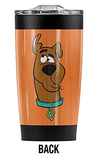 Logovision Scooby-Doo Confused Stainless Steel Tumbler 20 oz Coffee Travel Mug/Cup, Vacuum Insulated & Double Wall with Leakproof Sliding Lid | Great for Hot Drinks and Cold Beverages