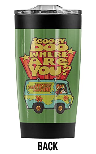 Scooby-Doo Where Are You Mystery Machine Stainless Steel Tumbler 20 oz Coffee Travel Mug/Cup, Vacuum Insulated & Double Wall with Leakproof Sliding Lid | Great for Hot Drinks and Cold Beverages