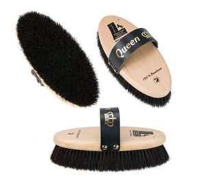 william leistner premium quality natural bristle queen horse grooming brush