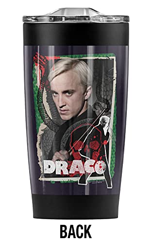 Harry Potter Draco Malfoy Photo Collage Stainless Steel Tumbler 20 oz Coffee Travel Mug/Cup, Vacuum Insulated & Double Wall with Leakproof Sliding Lid | Great for Hot Drinks and Cold Beverages