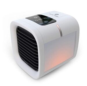 nordic hygge airchill personal air conditioner | newly updated apr 2021 | portable air cooler with updated humidifier fan | new 2 sided led lights | use in home office desktop or bedroom