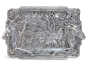 arthur court elk herd oblong serving display tray 25.5 inch x 15.5 inch