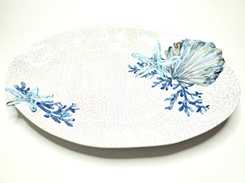 Sigrid Olsen Coral Sea Life Serving Platter, Multicolor