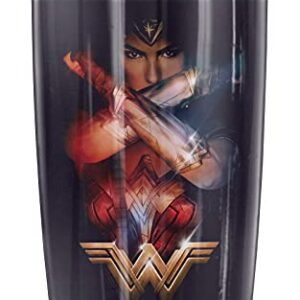 Logovision Wonder Woman Movie Arms Crossed Stainless Steel Tumbler 20 oz Coffee Travel Mug/Cup, Vacuum Insulated & Double Wall with Leakproof Sliding Lid | Great for Hot Drinks and Cold Beverages