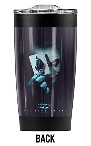 Logovision The Dark Knight Joker Stainless Steel Tumbler 20 oz Coffee Travel Mug/Cup, Vacuum Insulated & Double Wall with Leakproof Sliding Lid | Great for Hot Drinks and Cold Beverages