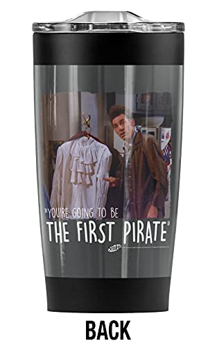 Logovision Seinfeld The First Pirate Stainless Steel Tumbler 20 oz Coffee Travel Mug/Cup, Vacuum Insulated & Double Wall with Leakproof Sliding Lid | Great for Hot Drinks and Cold Beverages