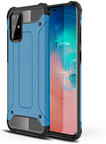 Lapinette Case with Samsung Galaxy S20 Plus Shockproof - Case Galaxy S20 Plus Heavy Duty - Armour Hybrid Protective Samsung Galaxy S20 Plus Cover Double Layer Model Armor Blue