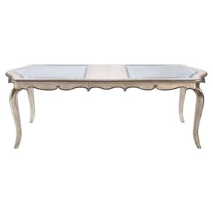 Acme Furniture Esteban Dining Table, Antique Champagne Finish