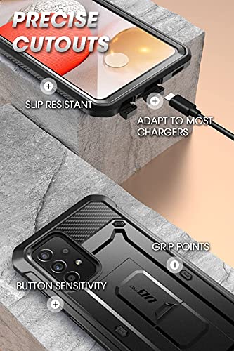 SUPCASE Unicorn Beetle Pro Series Designed for Samsung Galaxy A52 4G/5G (2021) Case, Full-Body Rugged Holster & Kickstand Case with Built-in Screen Protector for Galaxy A52s (Black)