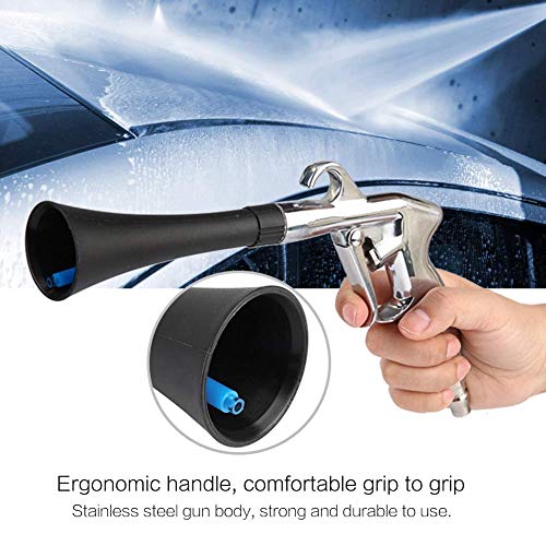 Akozon Cleaning Gun High Pressure Car Interior Spraying Washing Gun Cleaning Gun Car Automobile Air Pulse Car Wash Tools Auto Parts for car Cleaning Gun Tool car Cleaning air Gun(Trumpet Head)