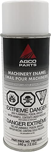 Agco Paint Machinery Enamel Protects Against Rust Aerosol Spray Can (Clover White)