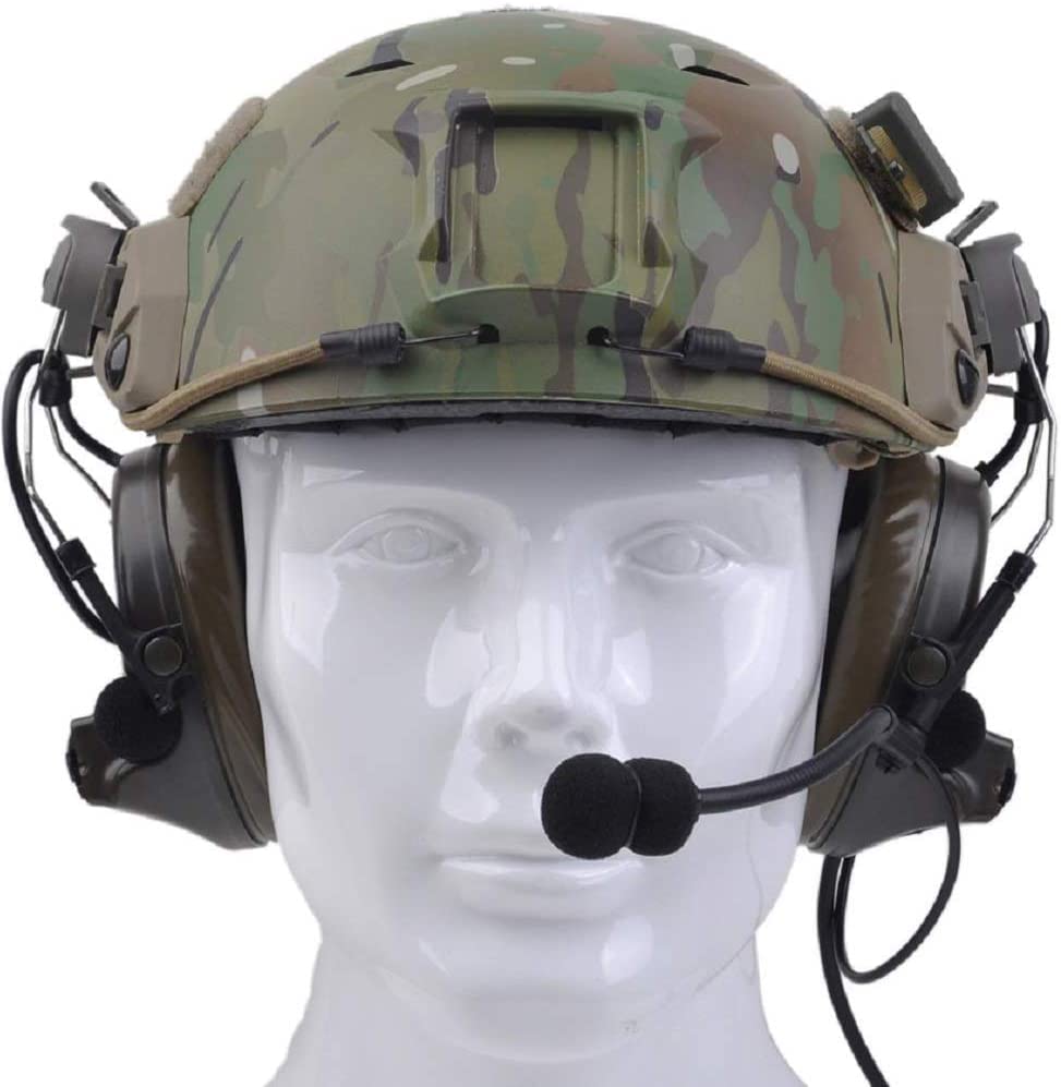 【Z-TAC Official Store】ZTactical zComta III TacticalHeadset (Z051-FG) + Rotatable Adapter for Fast (Z147)+ U94 zPTT Kenwoo Push-To-Talk（Z113KEN）NoiseCanceling Sound Collection G:1 Non-Mil OD