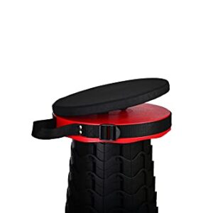 Telescopic Stool Cushion with Memory Foam (Pure Black) YUETNT WOD