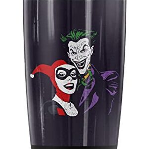 Logovision Batman Joker & Harley Quinn Stainless Steel Tumbler 20 oz Coffee Travel Mug/Cup, Vacuum Insulated & Double Wall with Leakproof Sliding Lid | Great for Hot Drinks and Cold Beverages