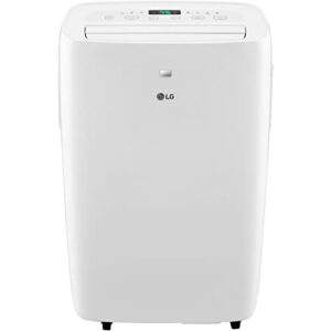 lg 6,000 btu (doe) / 8,000 btu (ashrae) portable air conditioner, cools 250 sq.ft. (10' x 25' room size), quiet operation, lcd remote, window installation kit included, 115v