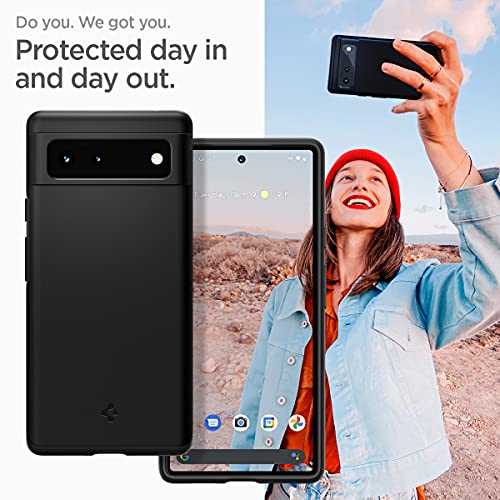 Spigen Thin Fit Designed for Google Pixel 6 Case (2021) - Black