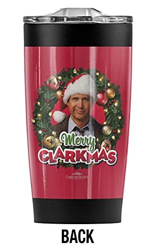 Logovision Christmas Vacation Merry Clarkmas Stainless Steel Tumbler 20 oz Coffee Travel Mug/Cup, Vacuum Insulated & Double Wall with Leakproof Sliding Lid | Great for Hot Drinks and Cold Beverages